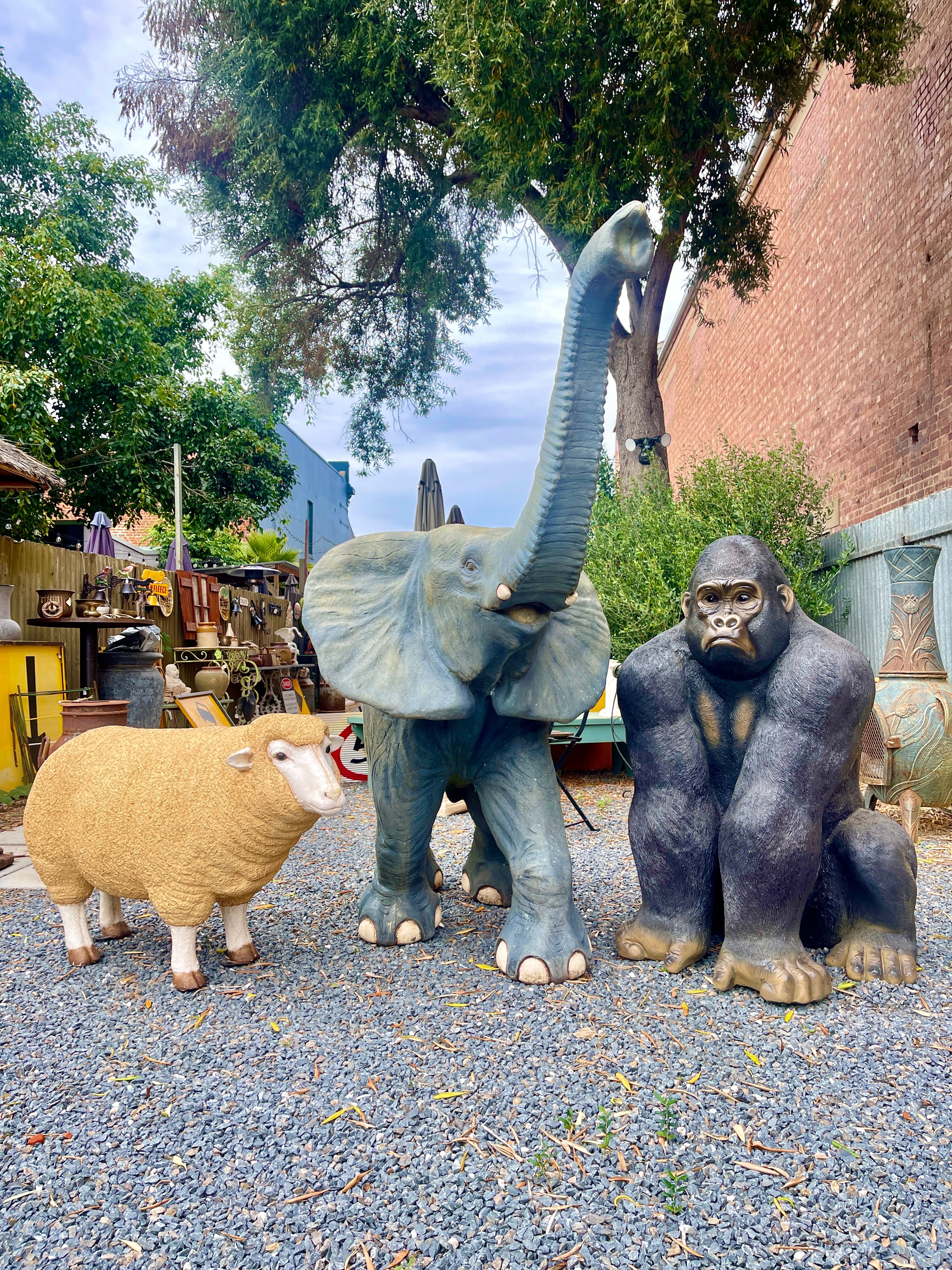 Life-Size Fibreglass Statues - Animals, Dinosaurs, & People – La La Vintage