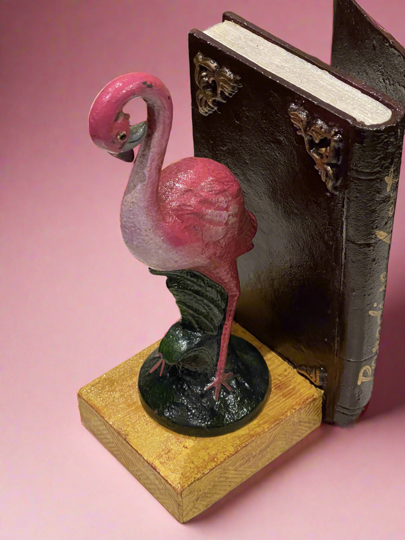 Cast Iron Flamingo Bookends Large – La La Vintage