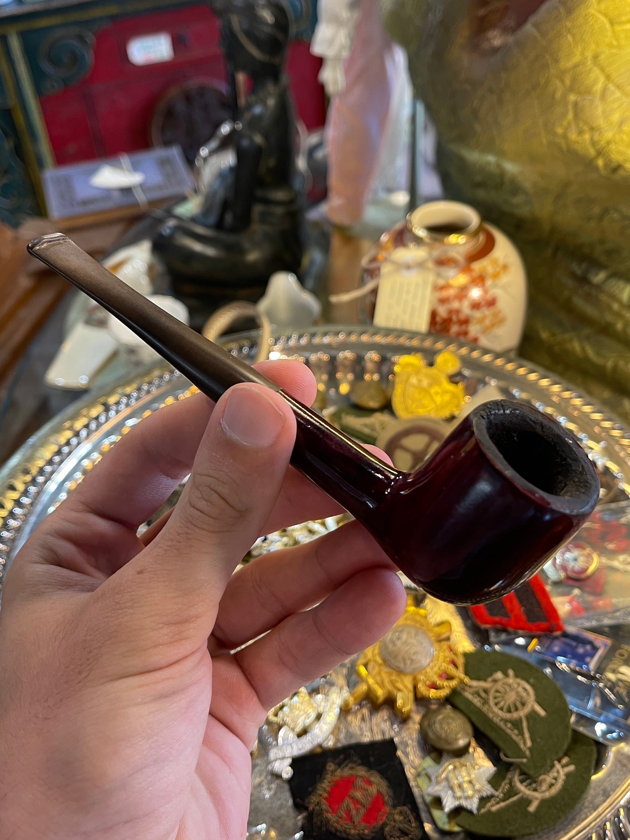 Brandon Brooks Wooden Smoking Pipe – Vintage Briar Classic – La La Vintage