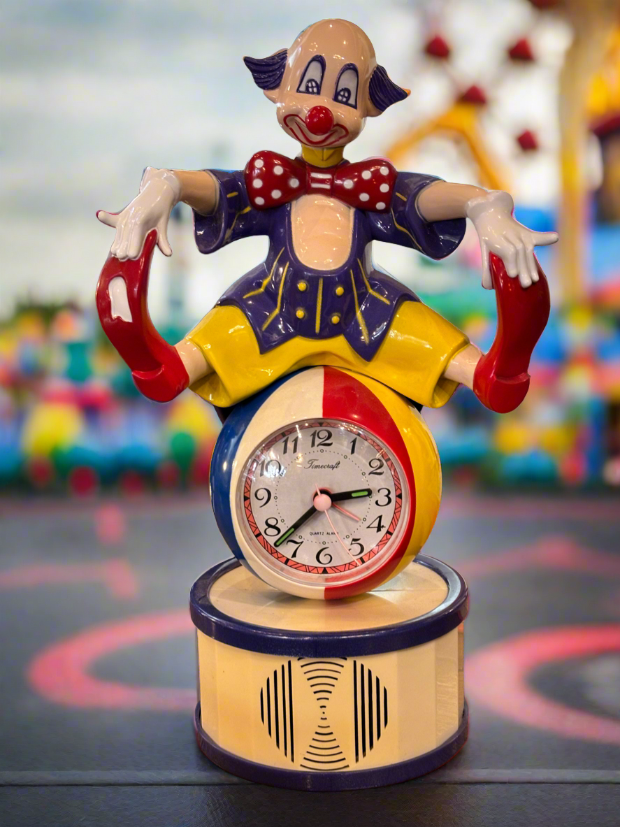 Talking Clown Alarm Clock Vintage Japanese c1960s – La La Vintage