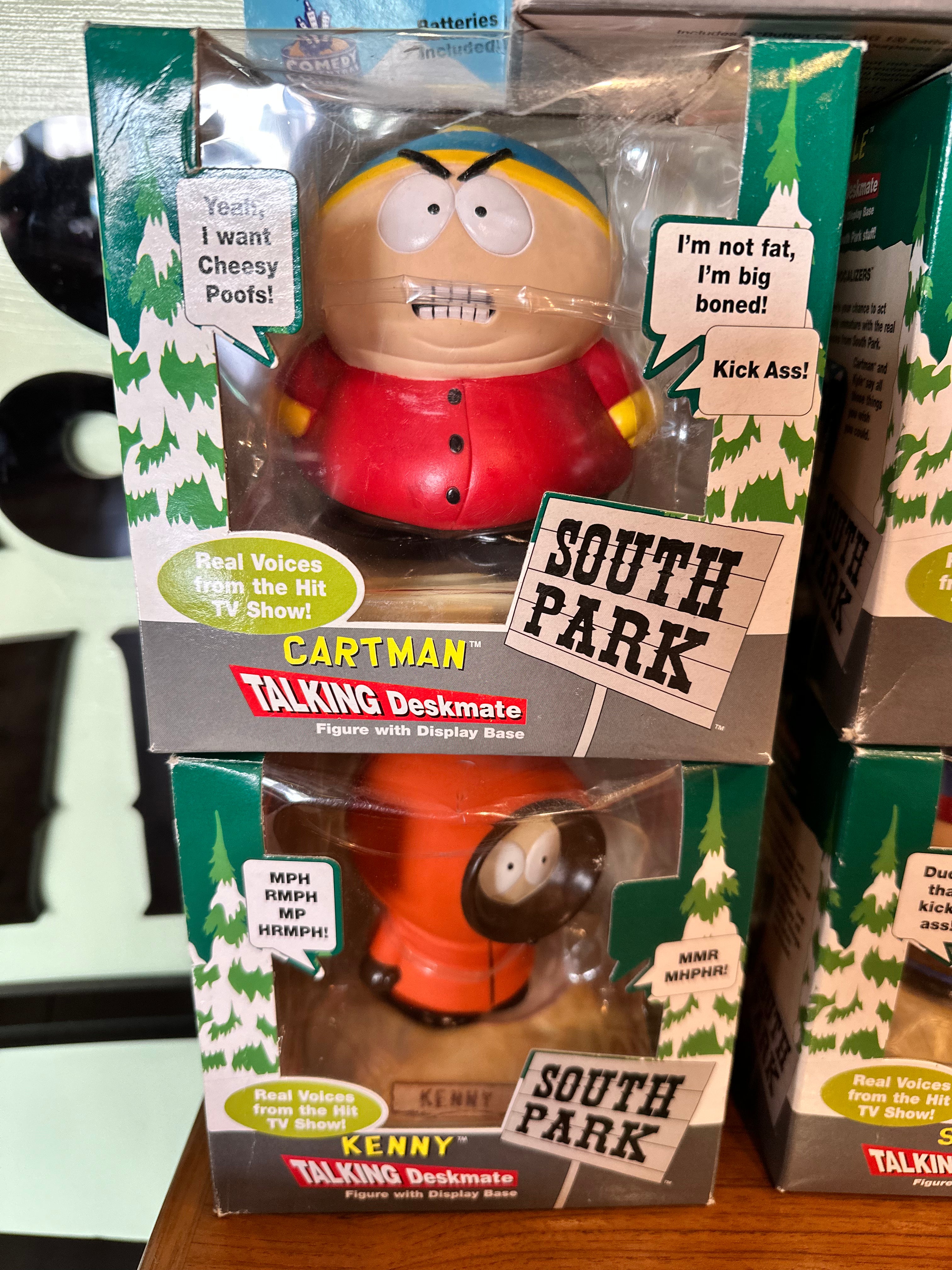 South Park Talking Deskmate Figures, in Original Boxes – La La Vintage